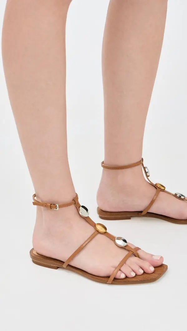Veronica Beard Alba Embellished Sandals - Hazelwood