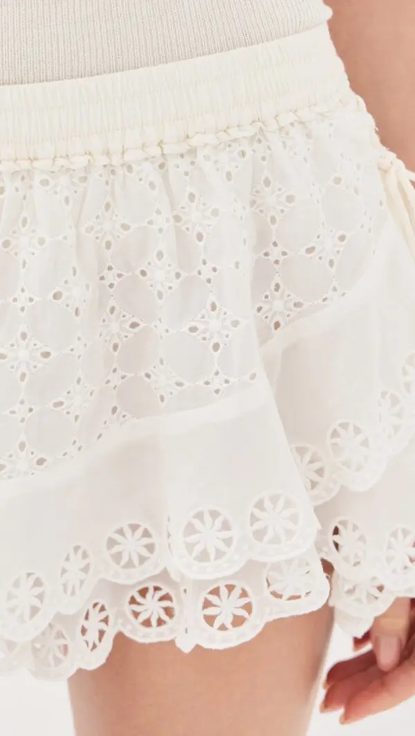 Isabel Marant Étoile Neis Embroidered Ruffle Skirt