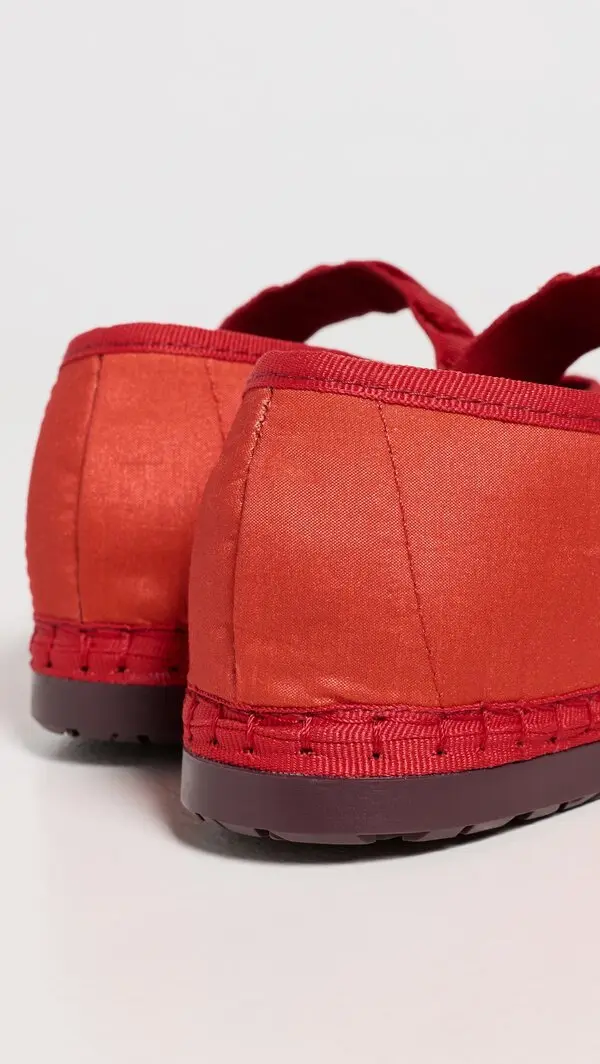 FLABELUS Mafalda Ruffle Flats - Red