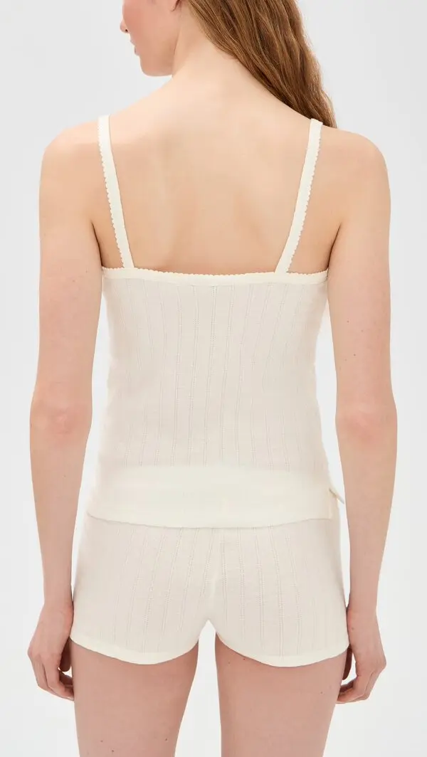 Polo Ralph Lauren Cami Sleep Shorts Set - Egret