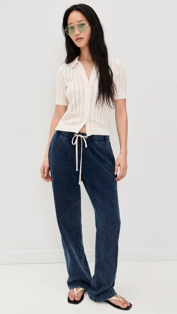Marine Layer Piper Knit Resort Shirt - Cream