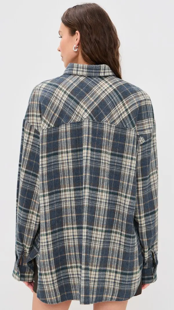 Lioness Plaid Shirt - Ash Plaid