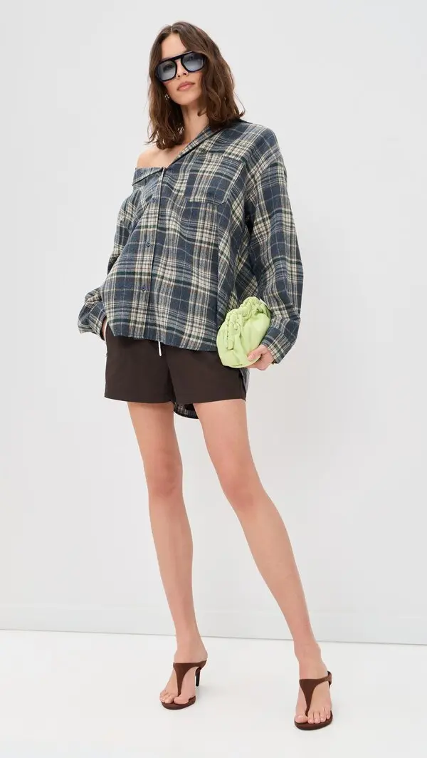 Lioness Plaid Shirt - Ash Plaid