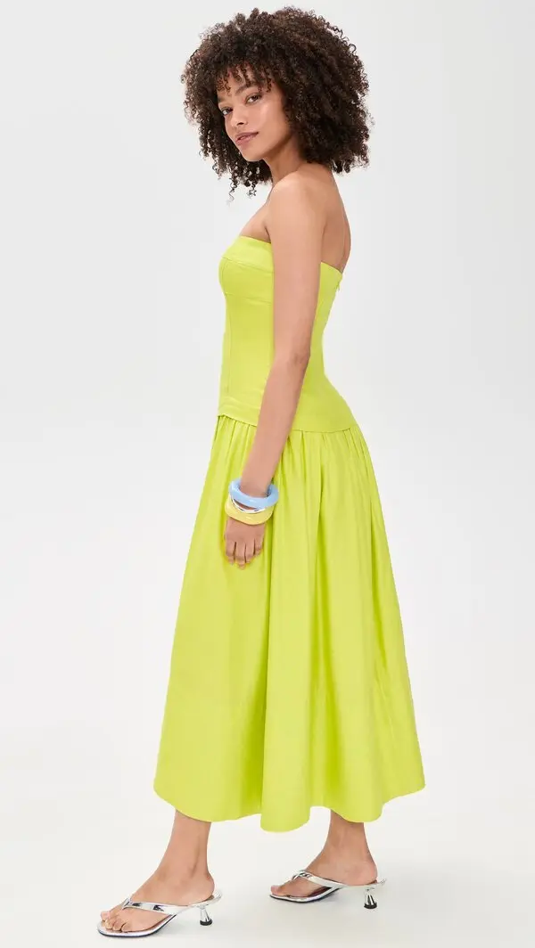 Hunter Bell Maren Strapless Midi Dress