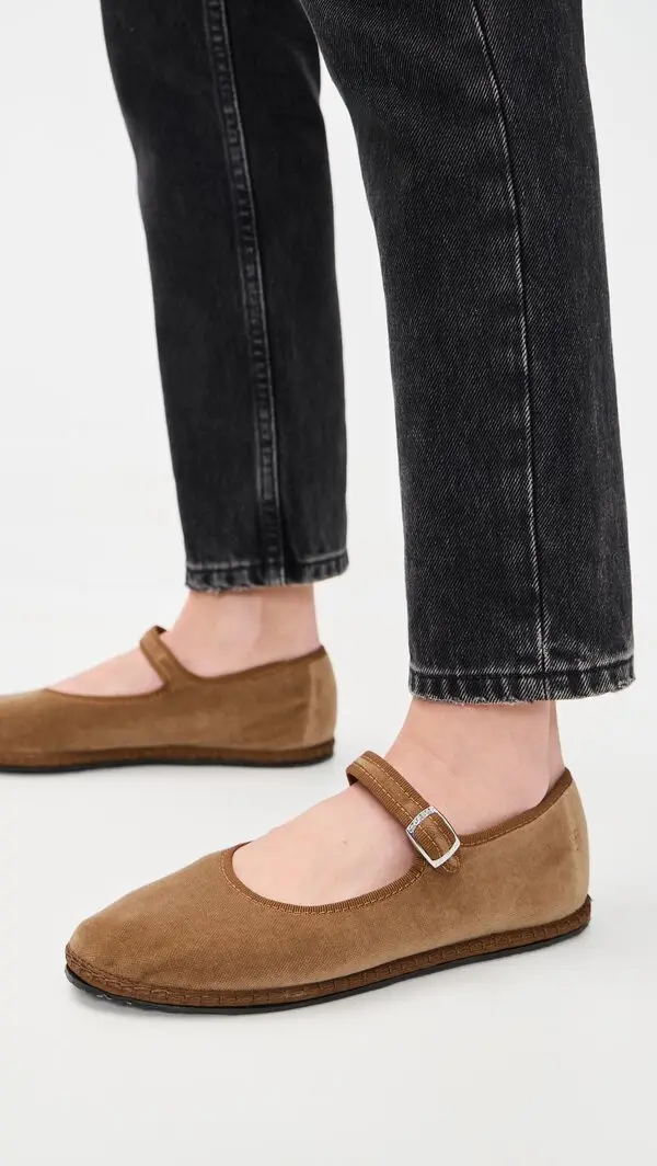 VIBI VENEZIA Velvet Mary Jane Flats - Torcello