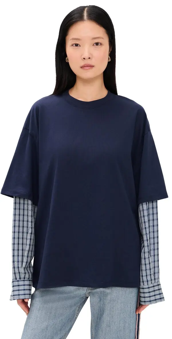 Lioness Bottega Embellished Shirt - Navy