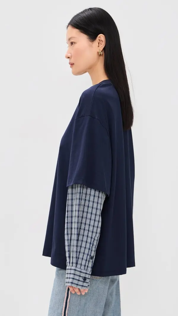 Lioness Bottega Embellished Shirt - Navy