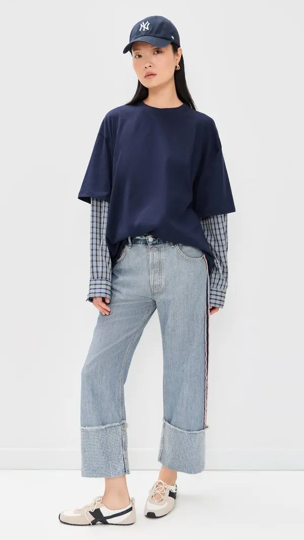 Lioness Bottega Embellished Shirt - Navy