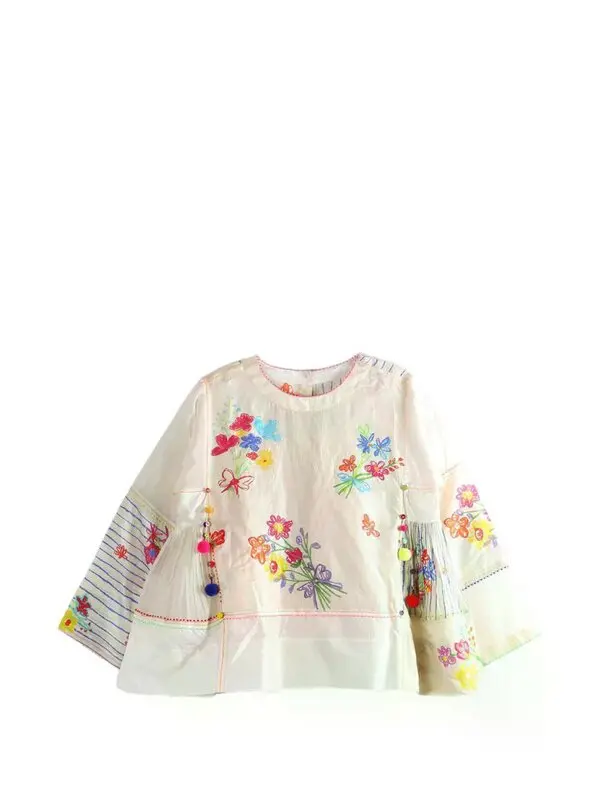 Pero Floral-print Embroidered Blouse