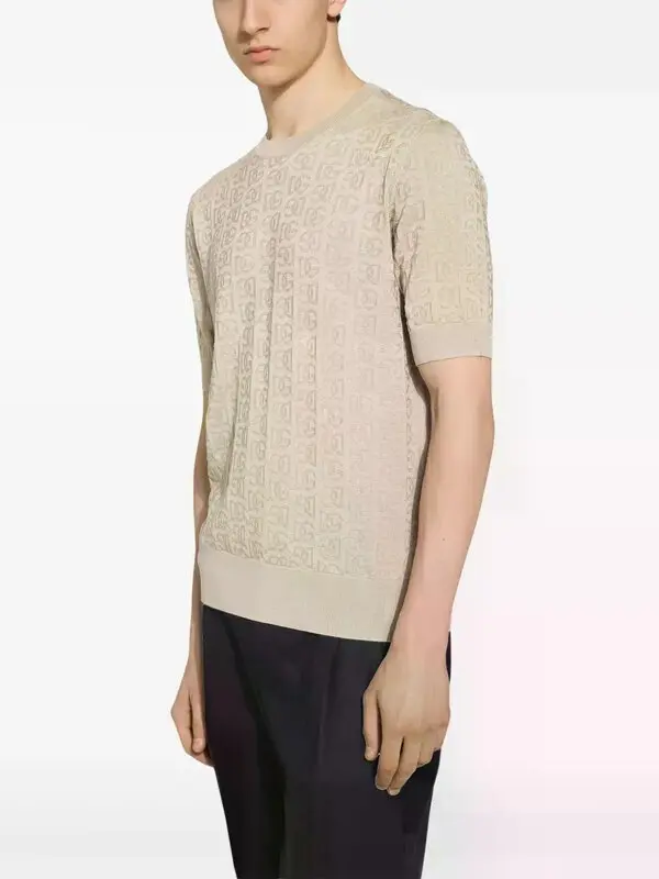 Dolce & Gabbana Dg-logo Silk Sweater