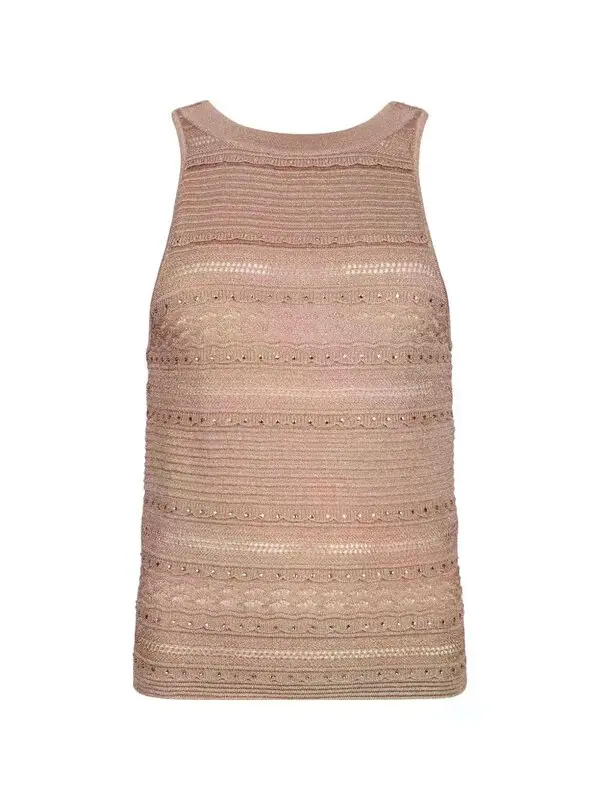 Liu Jo Openwork Knit Top - Neutrals