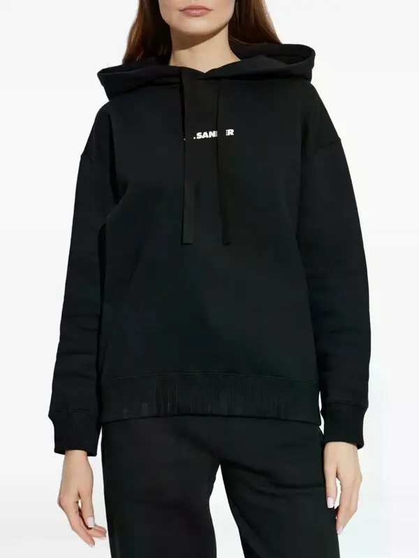 JIL SANDER Hooded Sweatshirt - Black