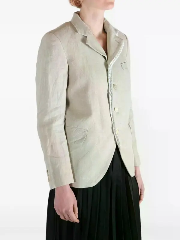 Comme Des Garçons Lace-trimmed Single-breasted Blazer