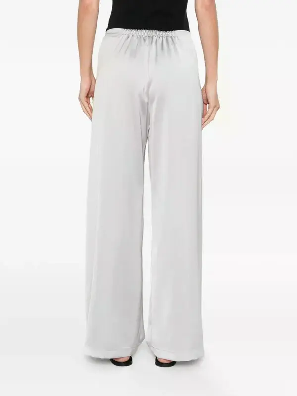 Imperial Elasticated-waistband Palazzo Pants - Grey