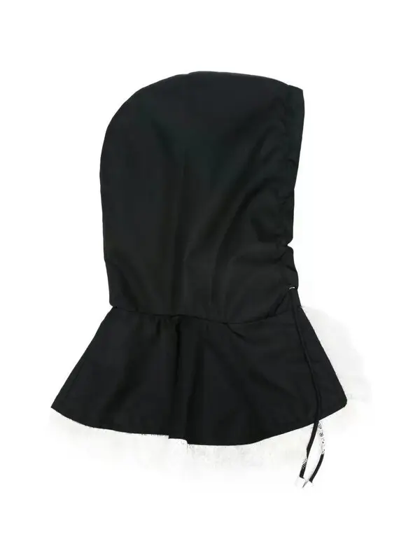 Vivetta Lace-trim Hood - Black