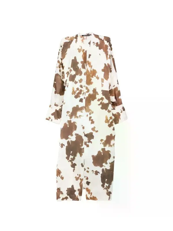 PENNYBLACK V-neck Printed Midi Dress - Neutrals