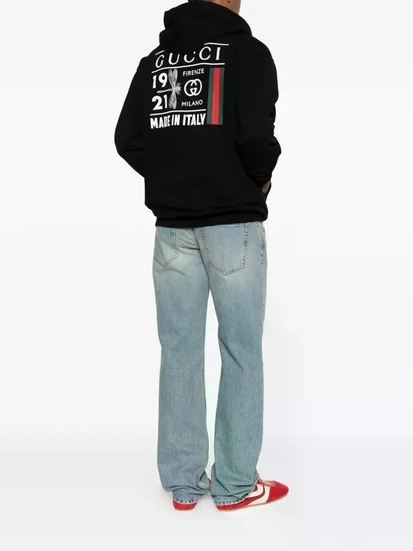 Gucci Graphic Print Hooded Sweatshirt