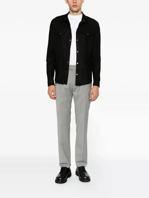 SALVATORE SANTORO Suede Shirt