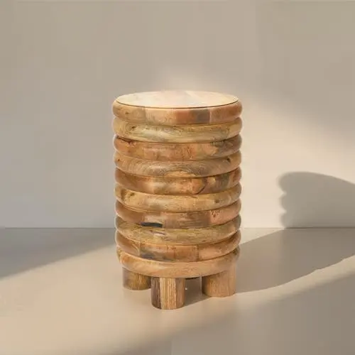 OLIVE GROVE Dossier Vintage End Table Or Stool