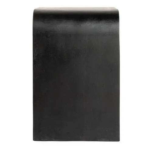 OLIVE GROVE Modern Waterfall Edge End Table With Shelf