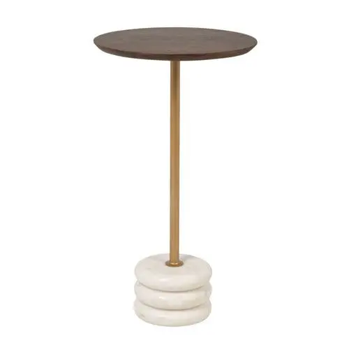 OLIVE GROVE Stacked Base Drink Table With Post