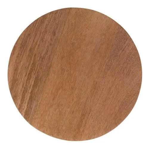 OLIVE GROVE Round Ribbed Side Table