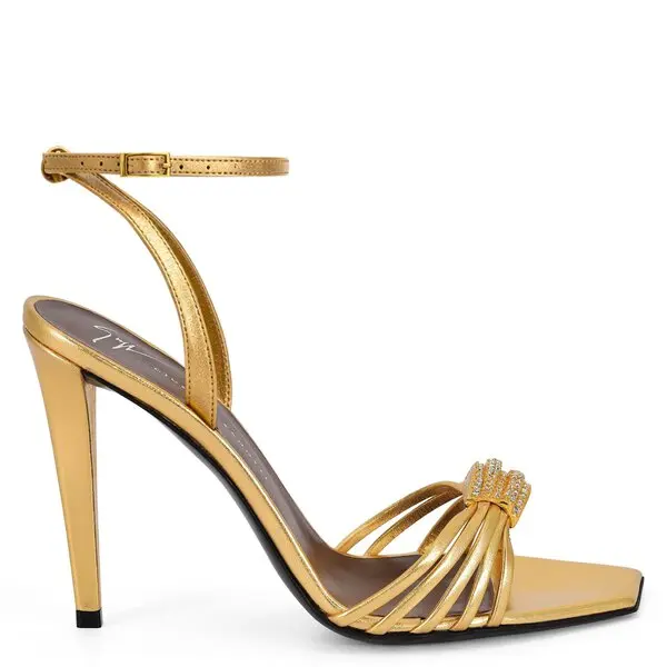 GIUSEPPE ZANOTTI Sunset Glow 105 Heeled Sandals - Gold