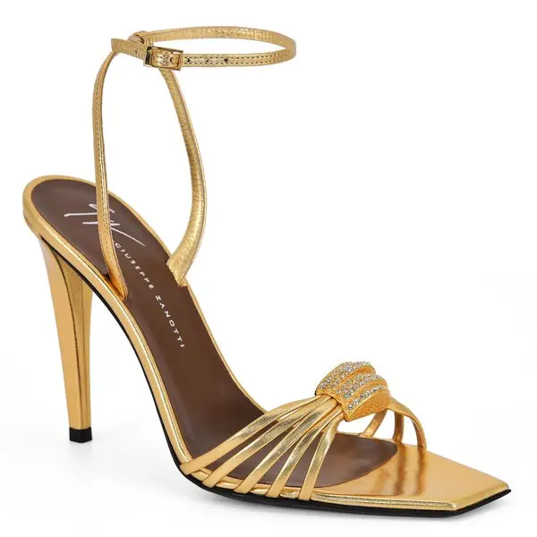 GIUSEPPE ZANOTTI Sunset Glow 105 Heeled Sandals - Gold