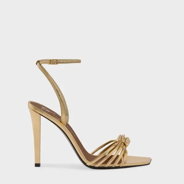 GIUSEPPE ZANOTTI Sunset Glow 105 Heeled Sandals - Gold