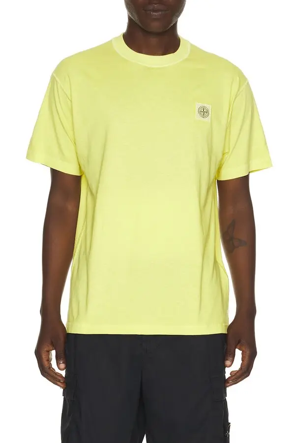 Stone Island Garment Dyed T-shirt - Lemon