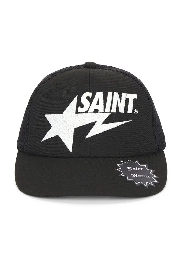 SAINT MXXXXXX X Bape Mesh Cap - Black