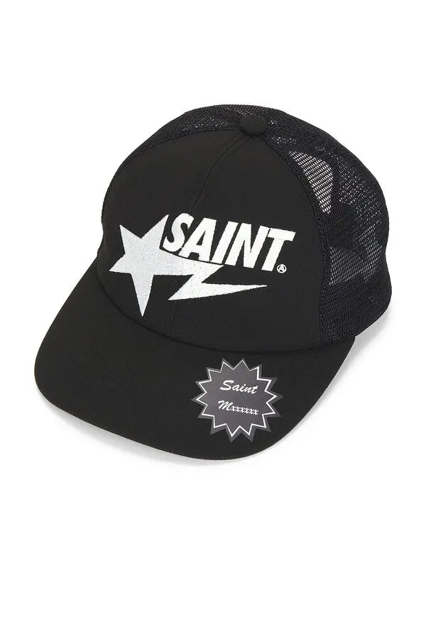 SAINT MXXXXXX X Bape Mesh Cap - Black