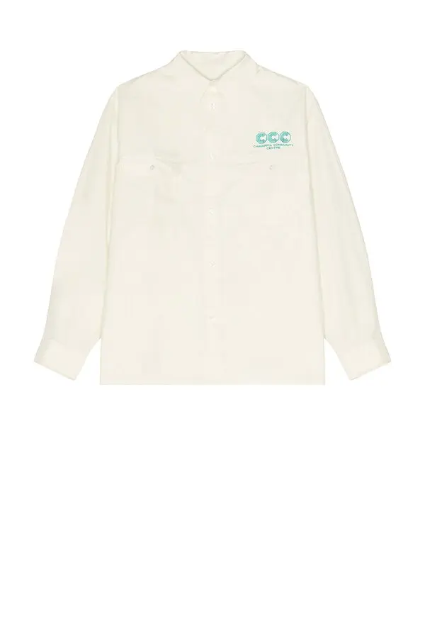 WILLY CHAVARRIA Corcoran Workshirt In Cream - Masa