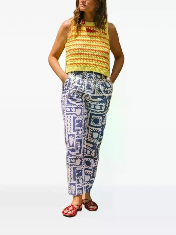 FAVORITE PEOPLE Positano Printed Trousers