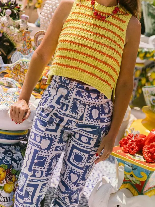 FAVORITE PEOPLE Positano Printed Trousers