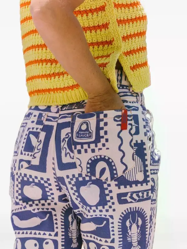 FAVORITE PEOPLE Positano Printed Trousers