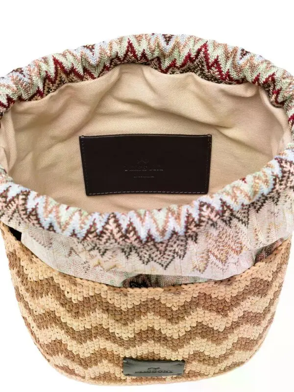 Missoni Zig-zag Top Handle Bucket Bag