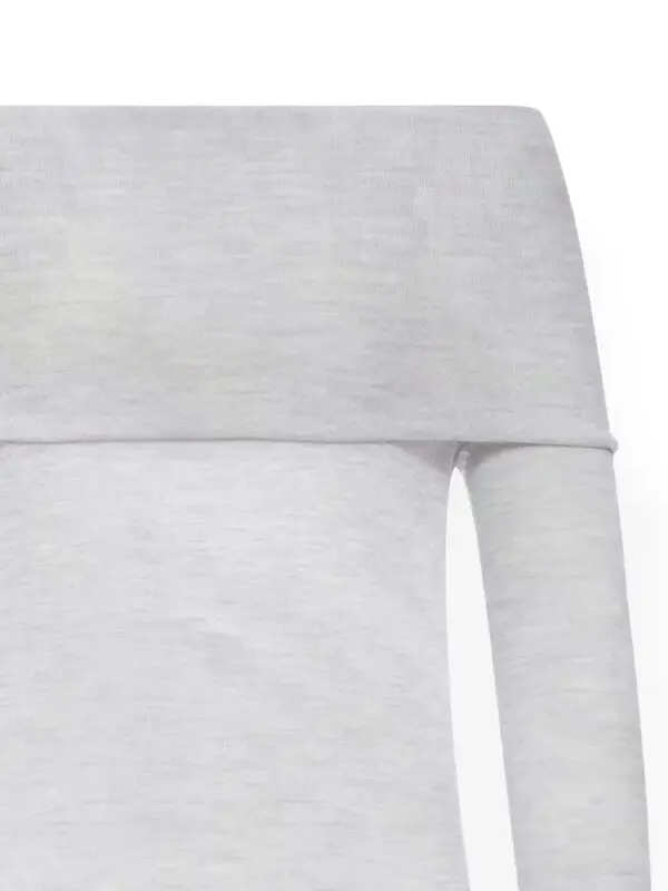 ROBERTO COLLINA Off-shoulder Sweater - Grey