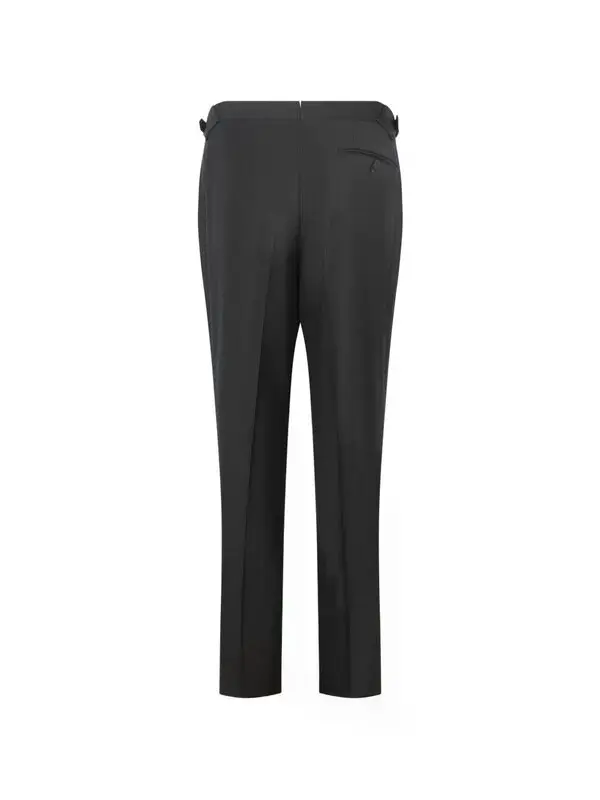 FRANZESE COLLECTION Pleated Trousers With Buckle Detail