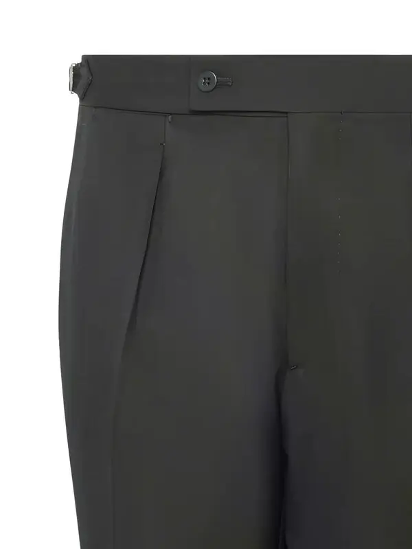 FRANZESE COLLECTION Pleated Trousers With Buckle Detail