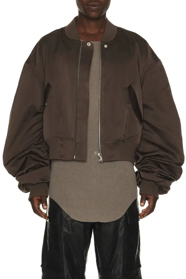 Rick Owens Secchia Flight Jacket - Dark Dust