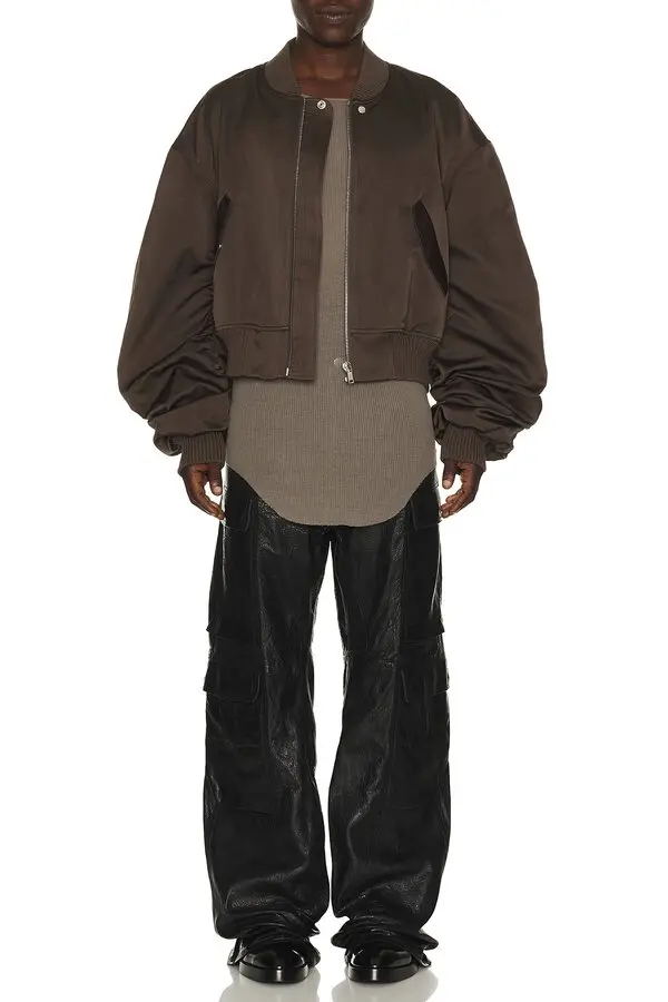 Rick Owens Secchia Flight Jacket - Dark Dust