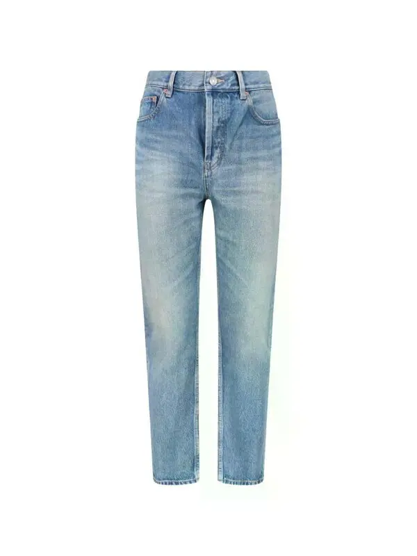Saint Laurent Button Detailed Slim Jeans