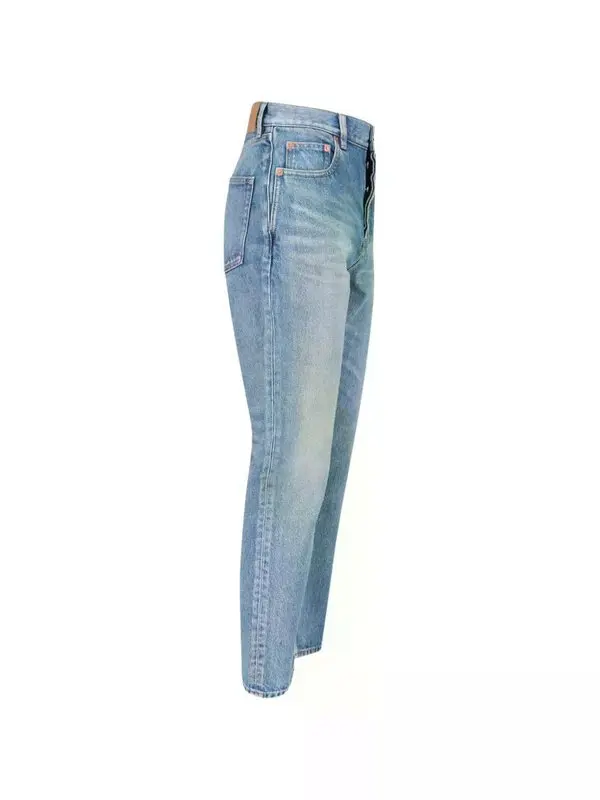Saint Laurent Button Detailed Slim Jeans
