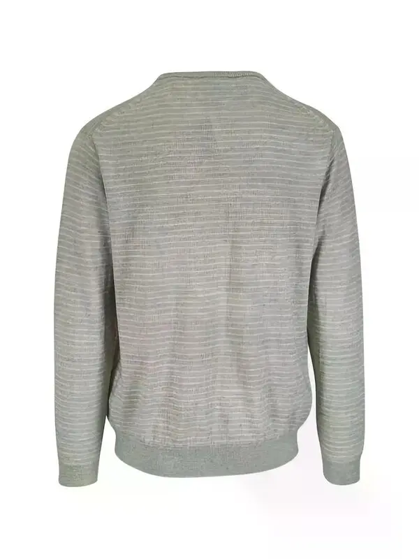 Peter Millar Striped Crew-neck Sweater