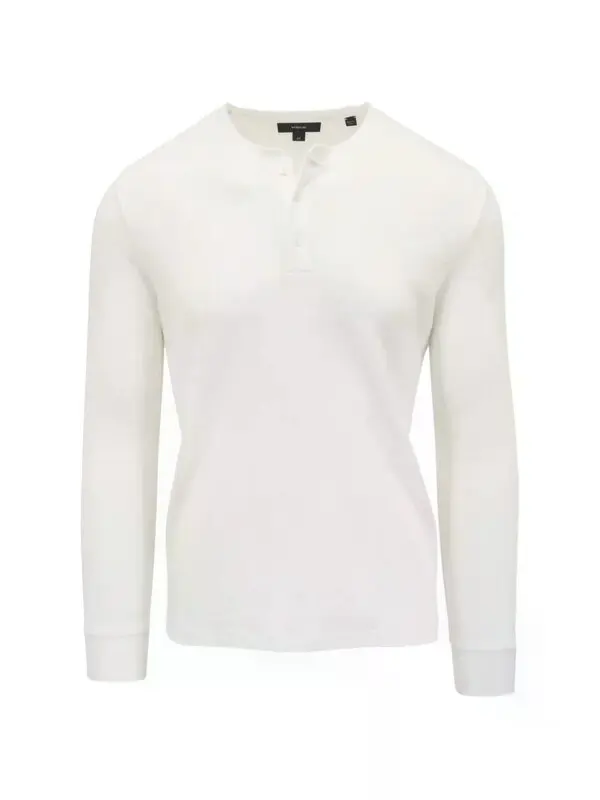 Vince Buttoned Long-sleeved Shirt - White