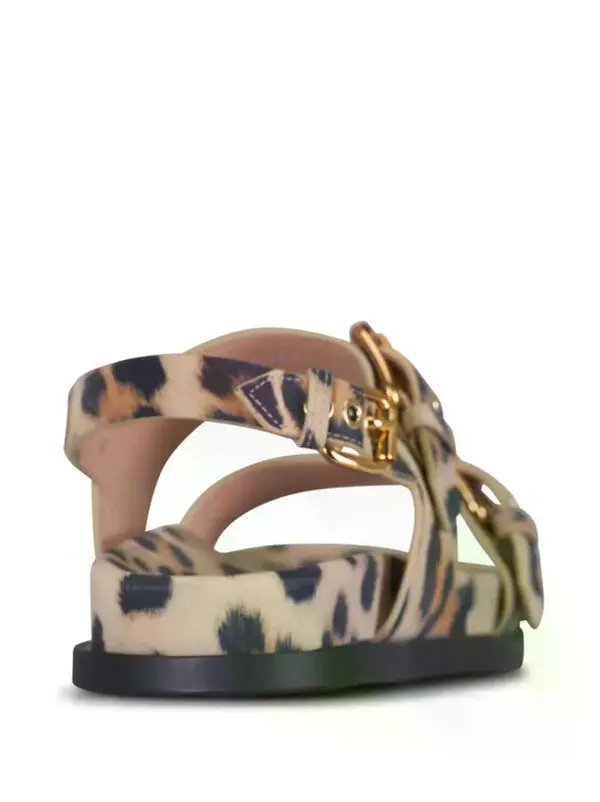 Agl Cristina Leopard-print Sandals - Neutrals