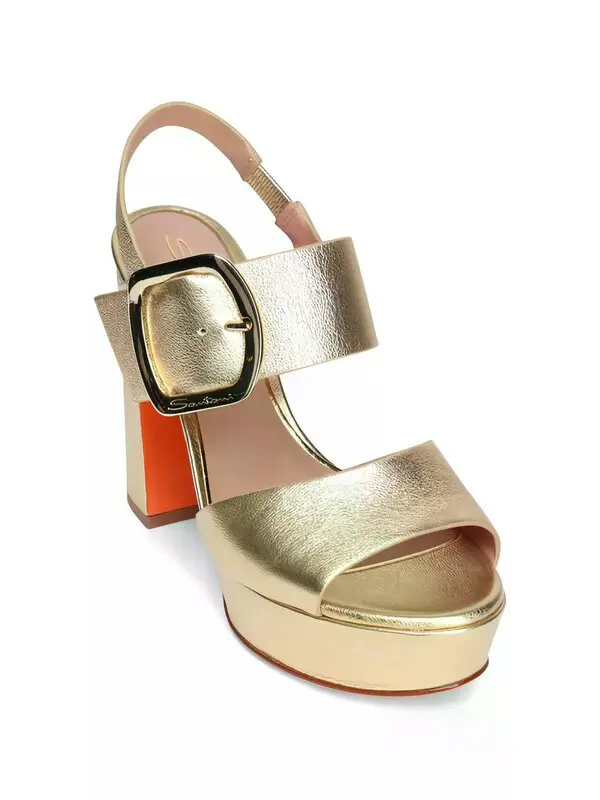 Santoni Buckle Platform Sandals