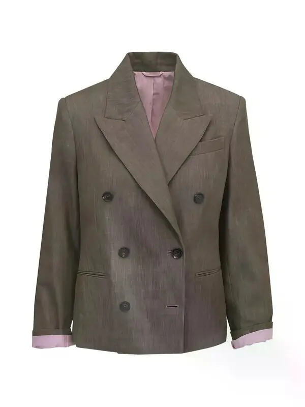 Brunello Cucinelli Double-breasted Jacket - Brown