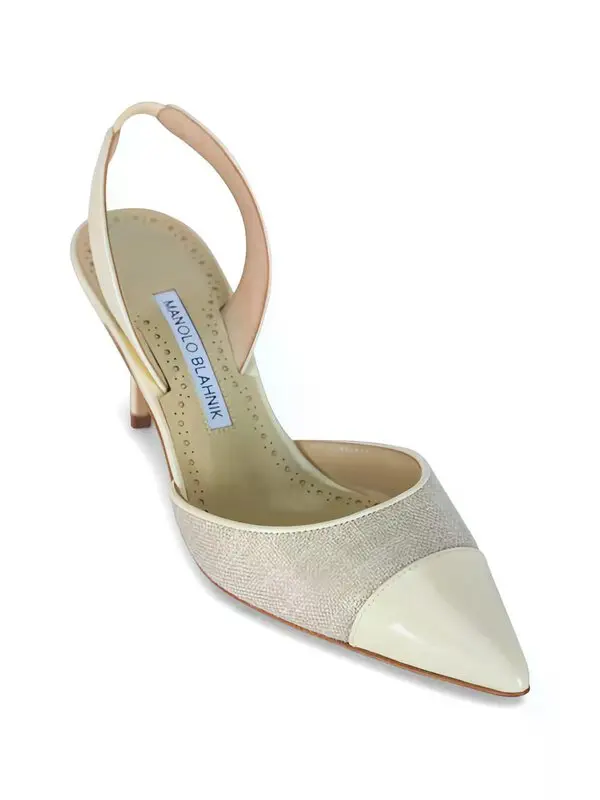 Manolo Blahnik Capsli Slingback Pumps - Neutrals